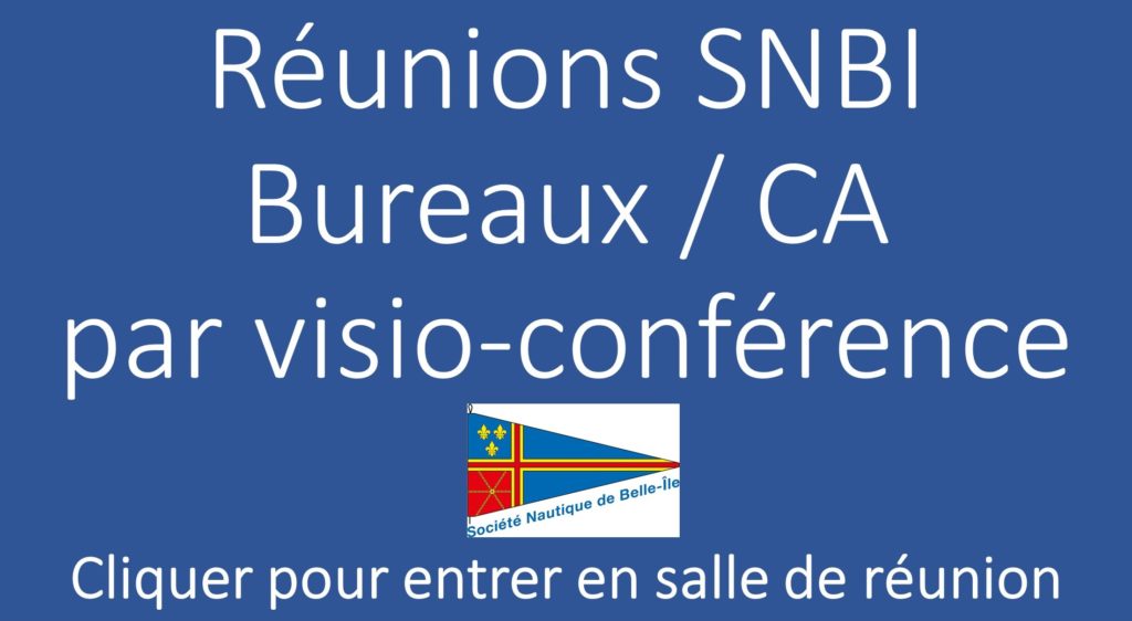 Réunions SNBI – Société Nautique de Belle-Ile (SNBI)